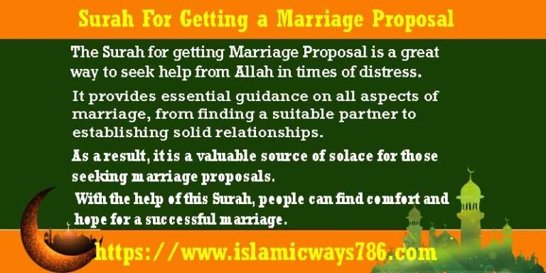 Powerful Surah For Marriage Proposal - Islamic Ways